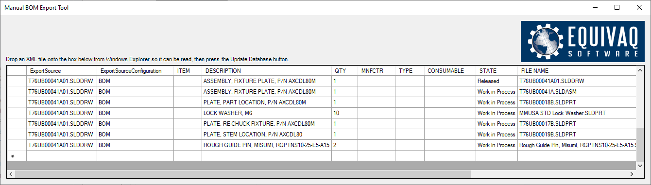 BOM ETL Tool – EQUIVAQ is now MLC